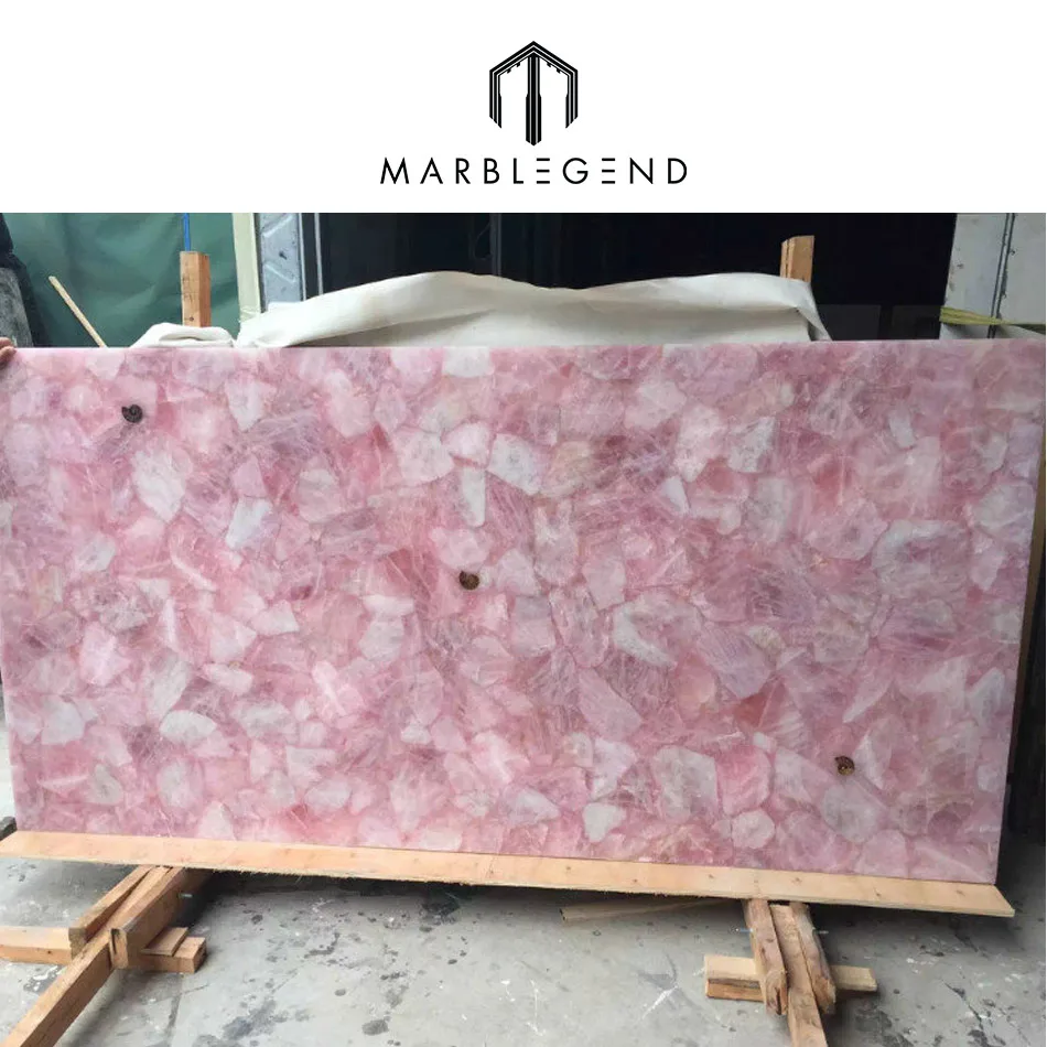 Quartz Crystal China Suppliers Interior Wall Decoration Natural Rose ...