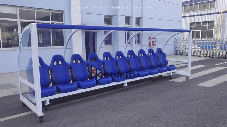Stunity Football Stadium Player Shelter Bench Seats
