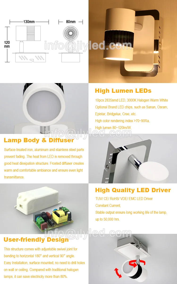 High Quality Dimmable 10w 3000k Smd Led Spotlight - Buy 10w 3000k Smd ...