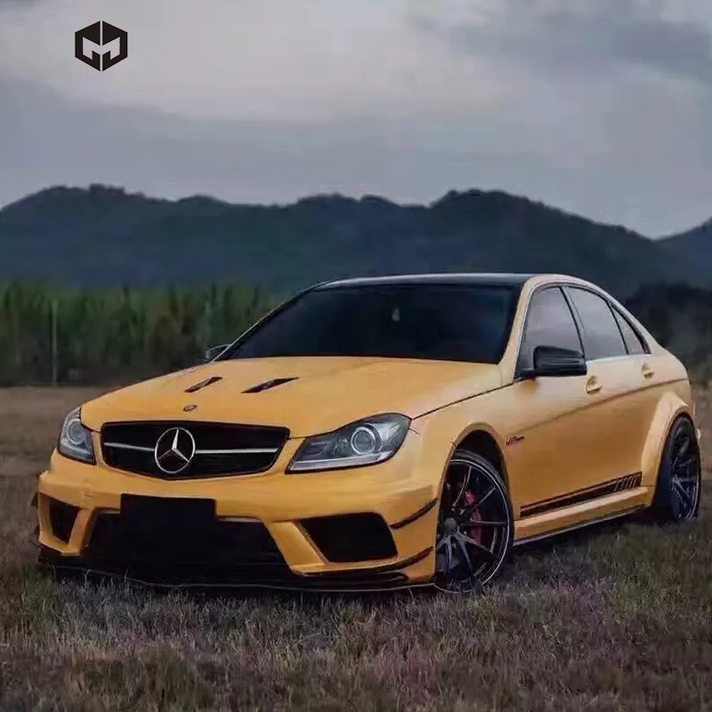 Fiberglass Front Rear Bumper Side Skirts Fenders Canard Hood Black ...