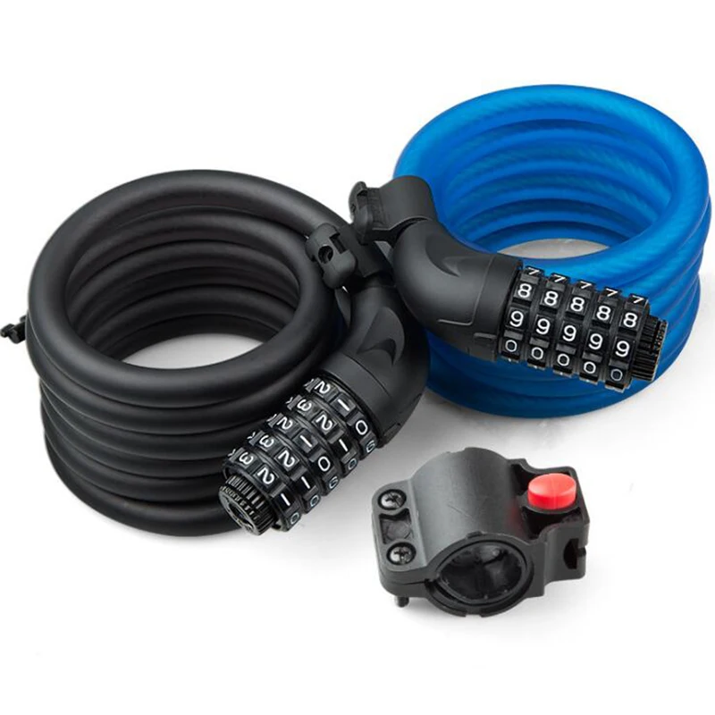 Spiral coiled wire cable bicycle lock H0t6t bike cable lock| Alibaba.com