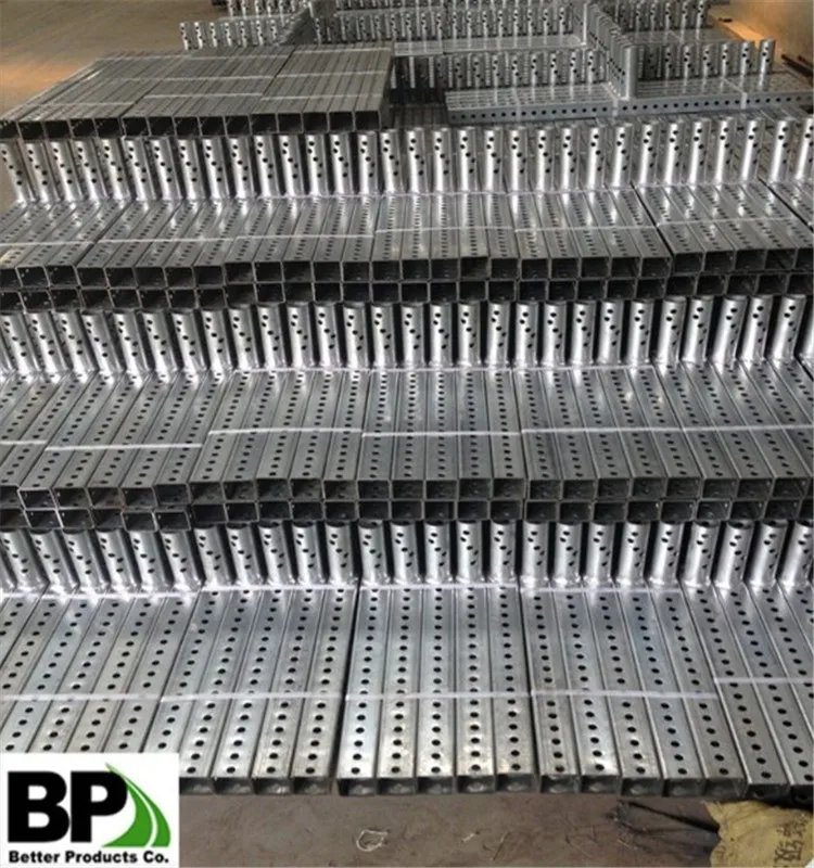 Galvanized Perforated Square Tube/sign Post - Buy Rectangular Pipi/tube ...