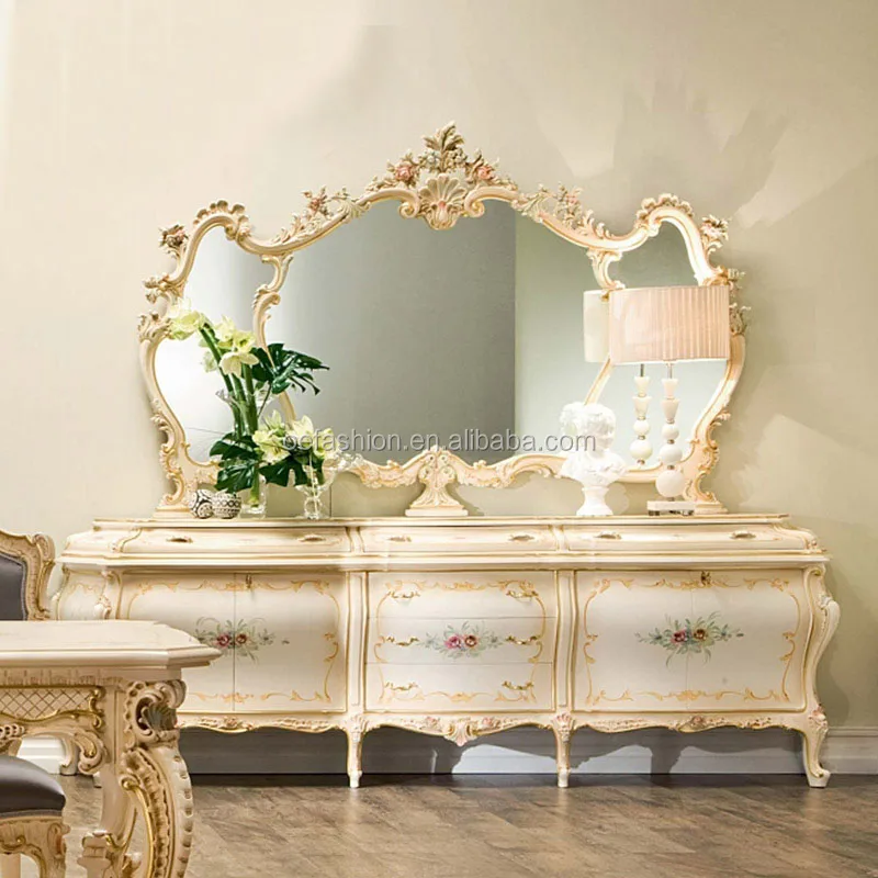 OE-FASHION French Royal Dressing Table - Solid Wood