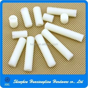 8mm 10mm 12mm All Thread Female Plastic Natural Nylon Threaded Rod ...