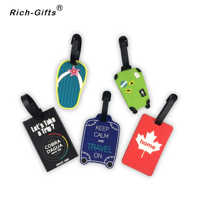Personalized Custom Creative Travel Soft PVC Luggage Tag(RL-64 ...