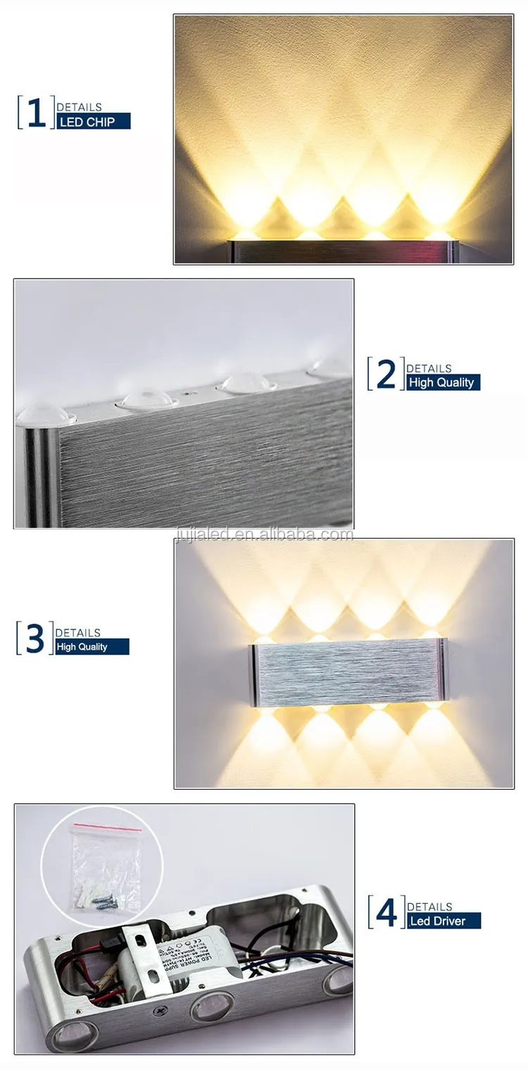 Led Wall Mounted Light Indoor Led Wall Light Decorative Cuboid ...