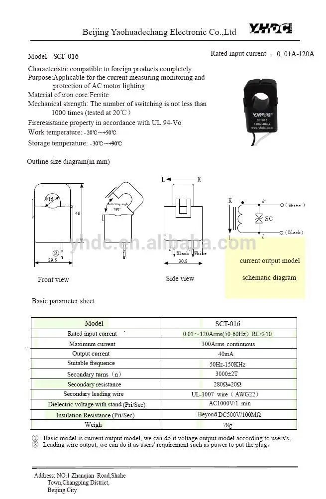 Rohs Ce Certificate Approved Split Core Current Transformer - Buy ...