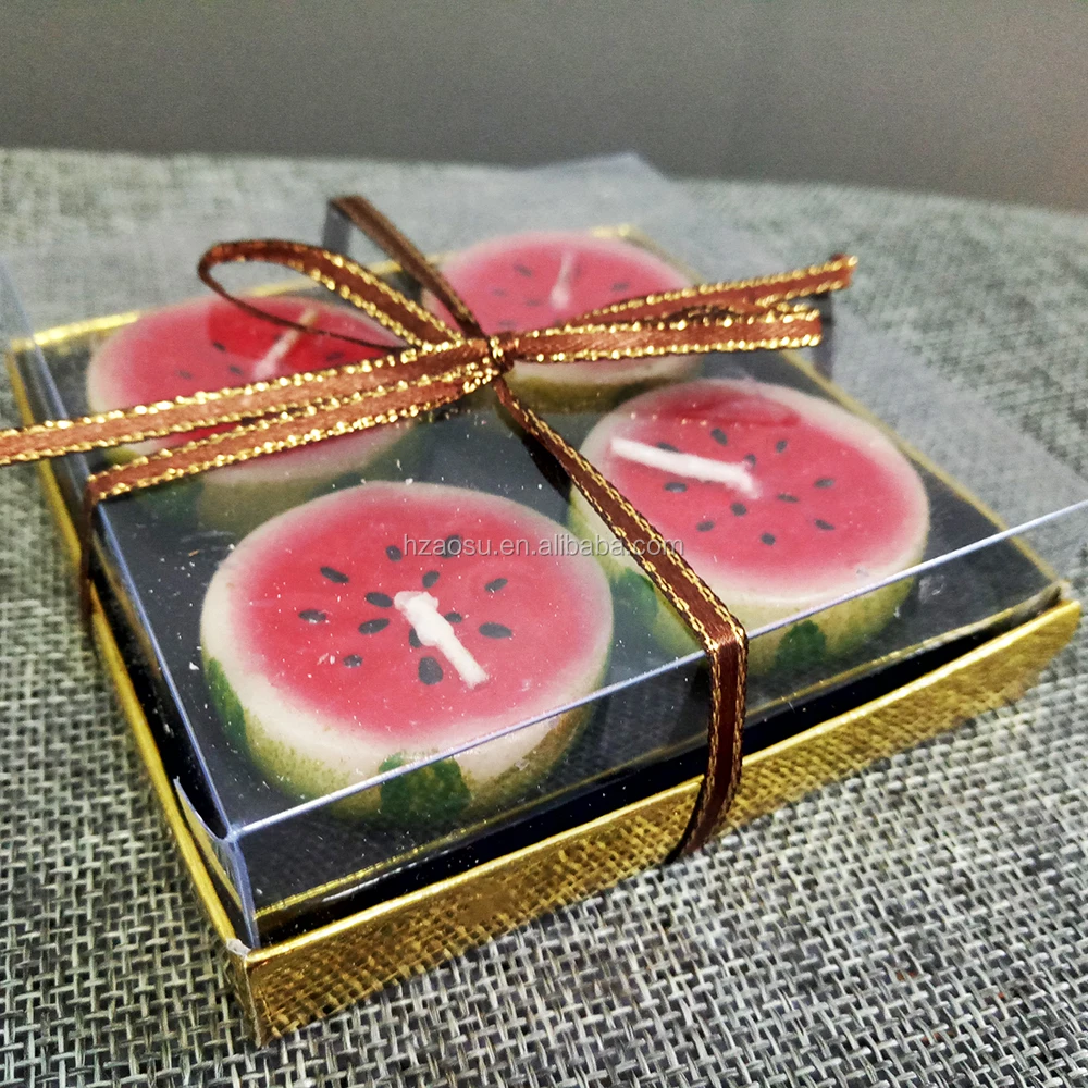 Fruit Shaped Candles,Watermelon Candles,4 Pcs Per Pack - Buy Watermelon ...