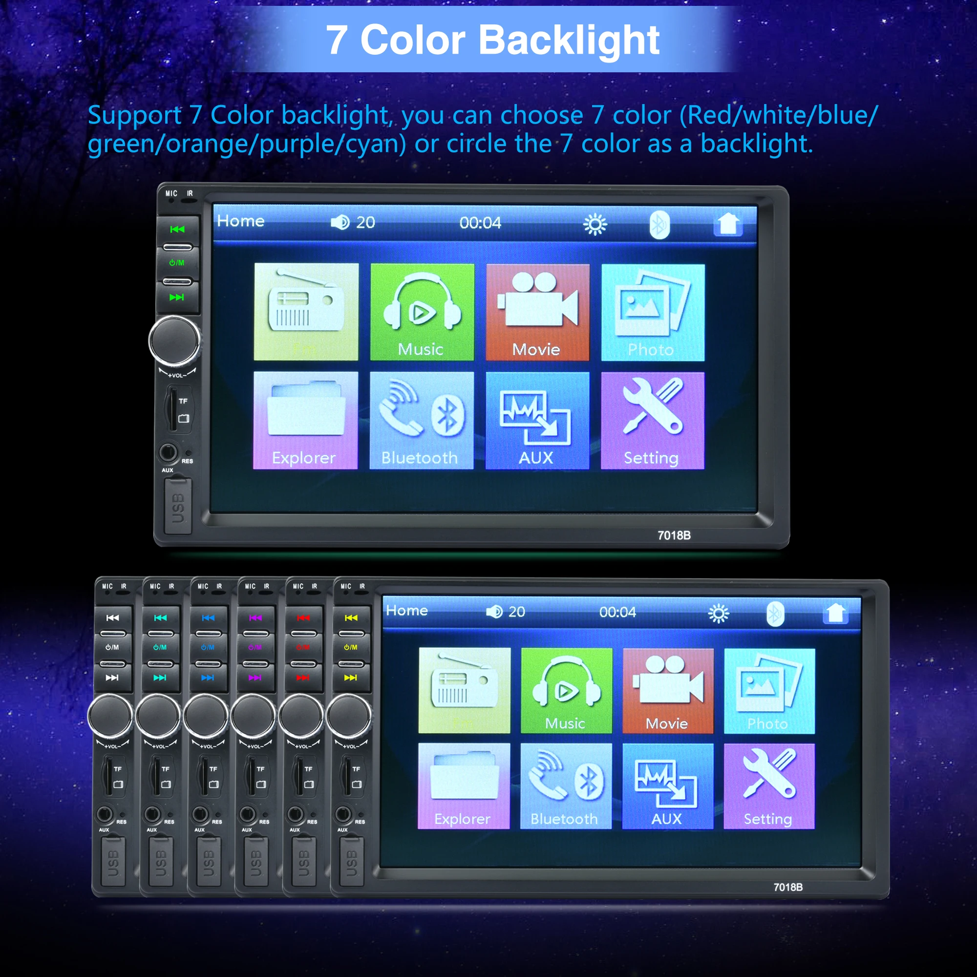 New Design Car Mp4 Mp5 Audio Media Player With Full Touch Sd Bt - Buy ...