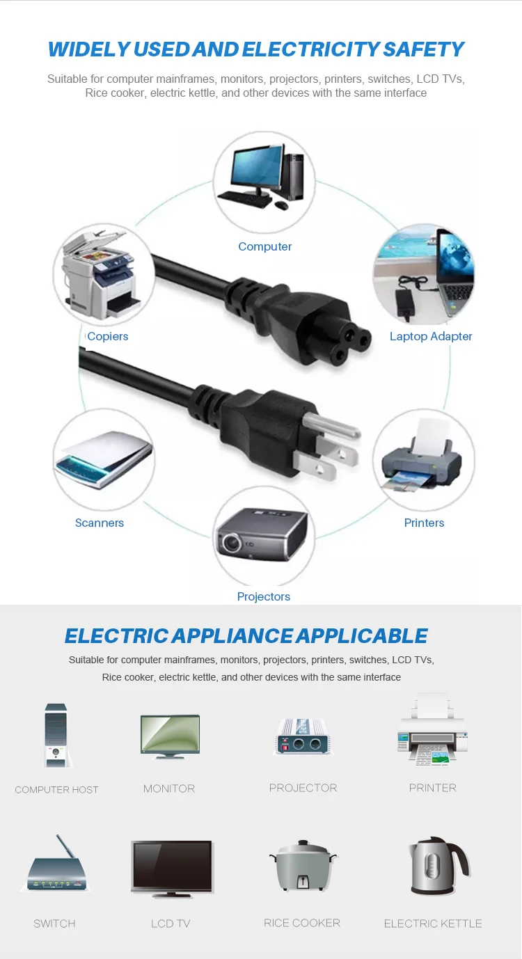 Linak Power Cord With Alci Plug Electric Power Cord For Iron - Buy ...