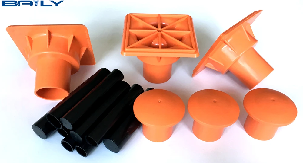 OSHA Orange Rebar Safety Caps - Prevent Accidental Injury