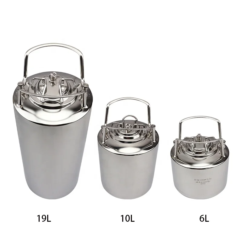 304 Stainless Steel Homebrew Draft 10 Liter Corny Cornelius Beer Keg ...
