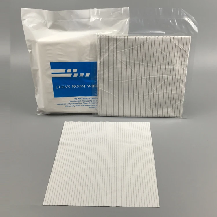 140gsm 6inch Industrial Cleanroom Dust Free Esd Polyester Knit Clean ...