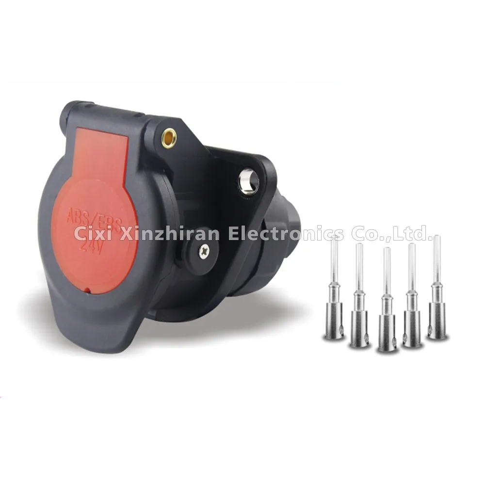 Truck Parts Abs/ebs 5 Pin Female Electrical Trailer Plug - Buy Trailer ...