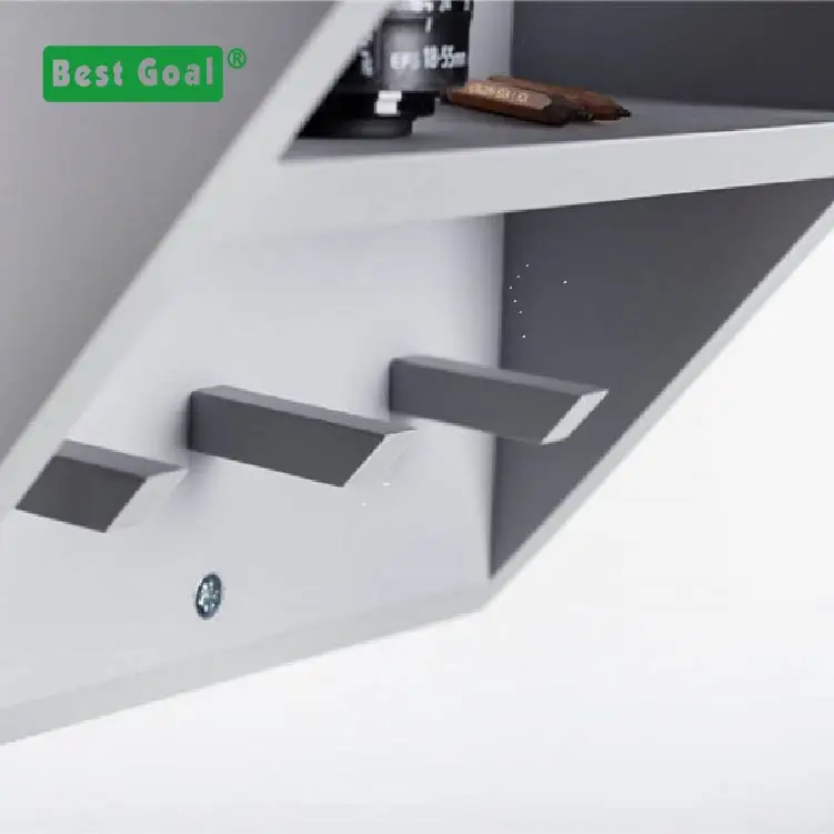 Trapezoid Wooden Bike Hanger Key Hanger, Wall Mount Shelf for Bike ...