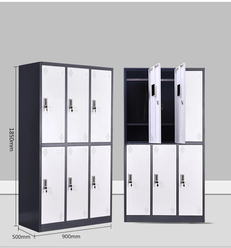 Factory Direct 6 Doors Locker With Digital Lock For Gym - Buy Locker ...