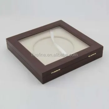Wooden Gift Boxes For Collector Plates With Clear Window - Buy Wooden ...