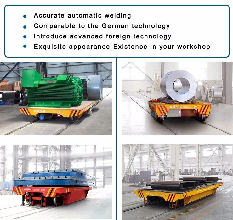 Production Line Automatic Track Carriage Heavy Material Transfer Cart ...