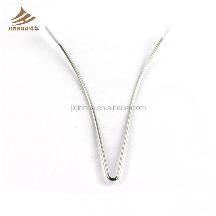 Silver Metal V Shape Bra Wire Connected Buckle For Underwear - Buy V ...