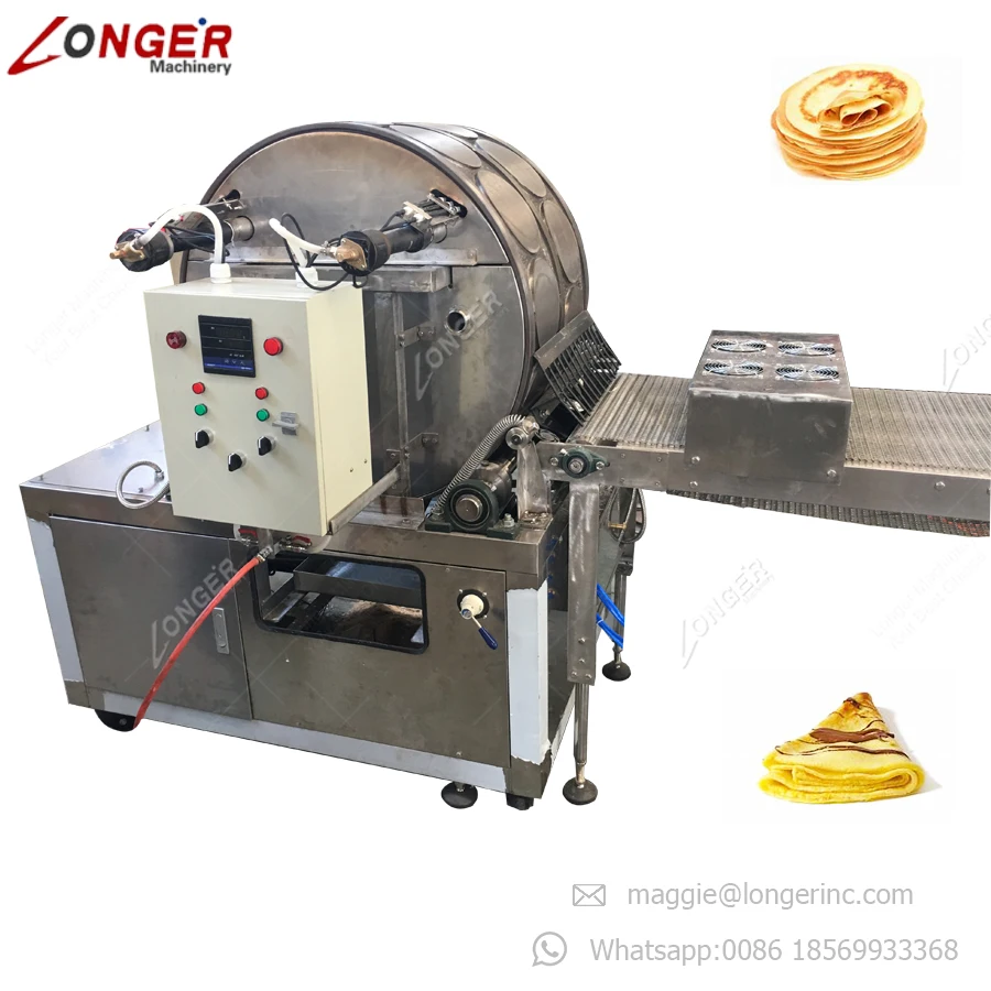 Fully Automatic Crepe Injera Maker Lumpia Wrapper Making Spring Roll ...