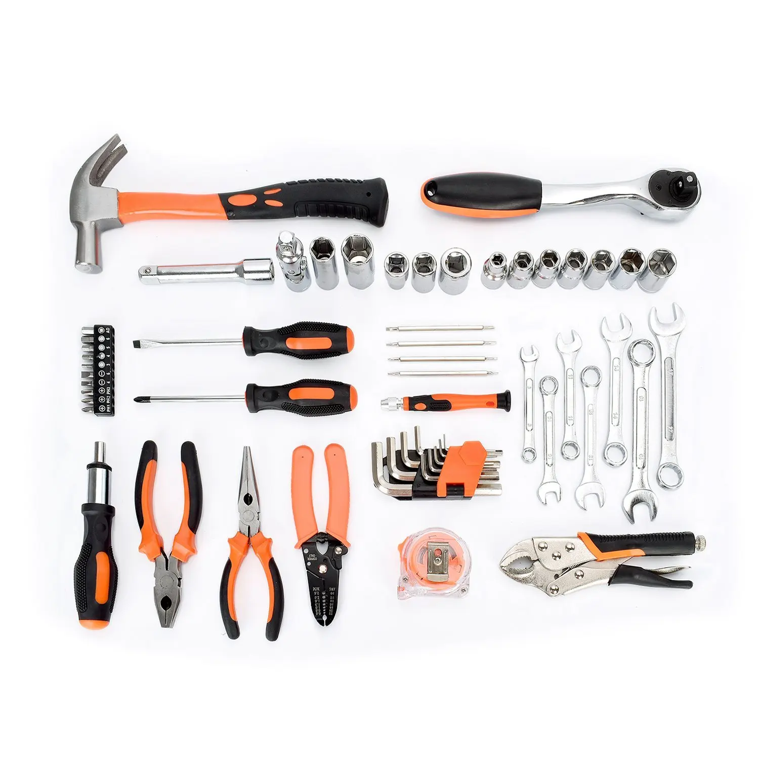 55pcs General Household Hand Tool Kit - OEM Support