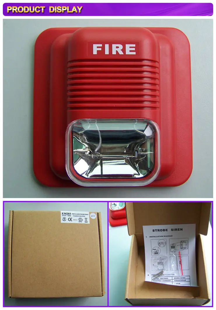 Piezo Alarm Buzzer With Strobe Light Piezo Buzzer Alarm - Buy Piezo ...