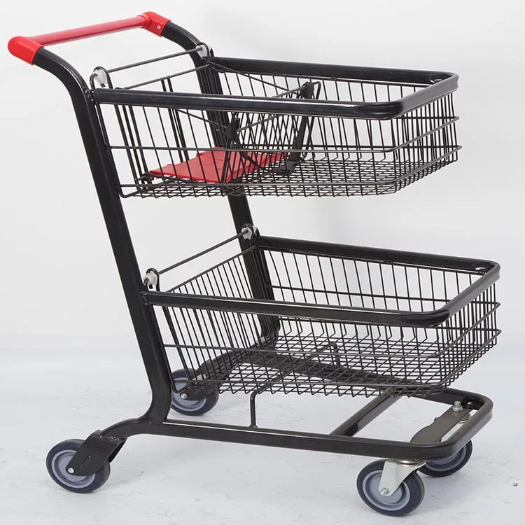 Commercial Shopping Basket Trolley with 2 Wheels - OEM/ODM Available