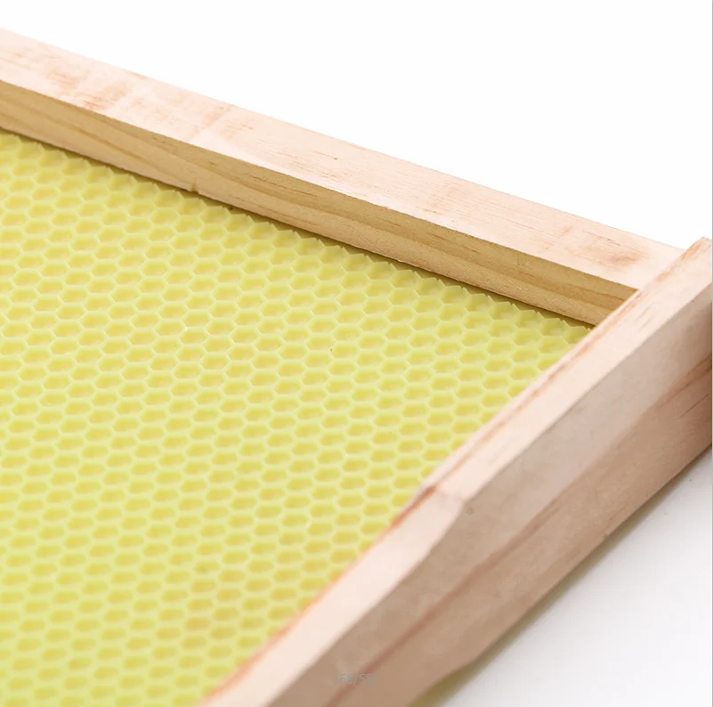 Beekeeping Beehive Plastic Honeycomb Foundation With Wooden Frame For Beekeeping - Buy Plastic ...