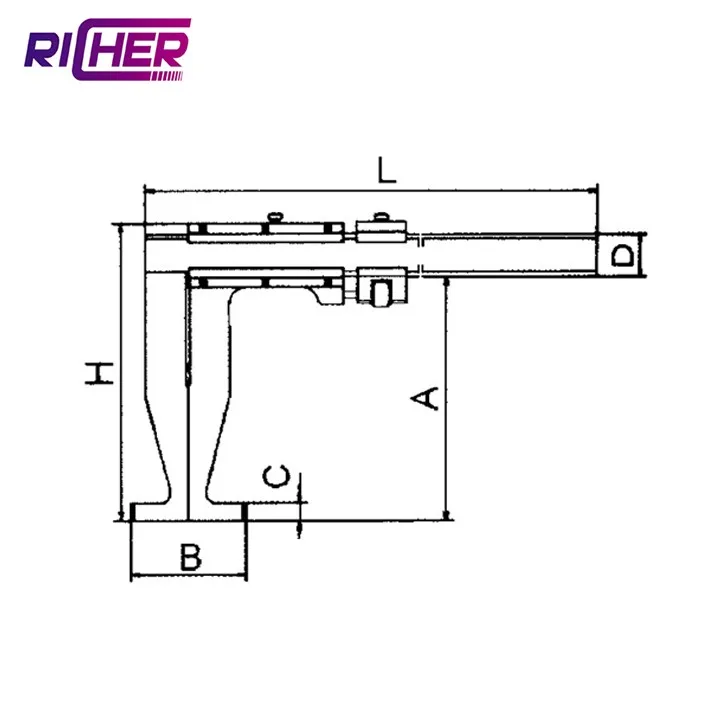 Big Measuring Range Calipers - Precision Inside Groove Vernier Calipers