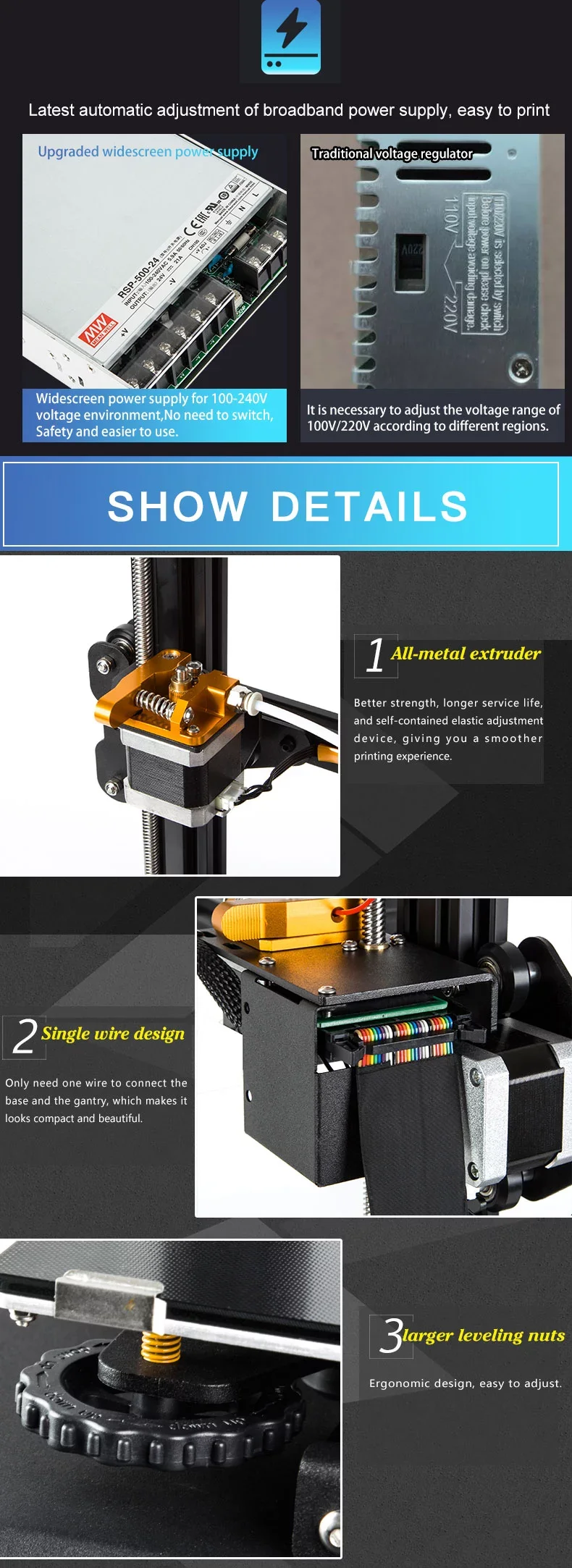 Creality Cr-x Dual Color 3d Drucker Large Size Diy 3d Printer Double ...