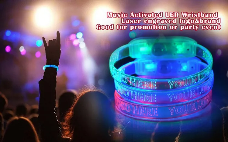 Factory Wholesale Customized Music Motion Activated LED Flashing Light ...