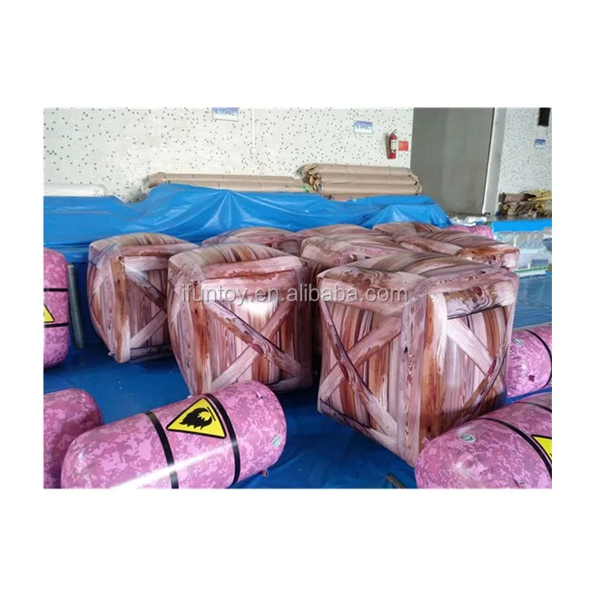 Portable Inflatable Tank Air Ball Bunkers /tank Inflatable Paintball ...