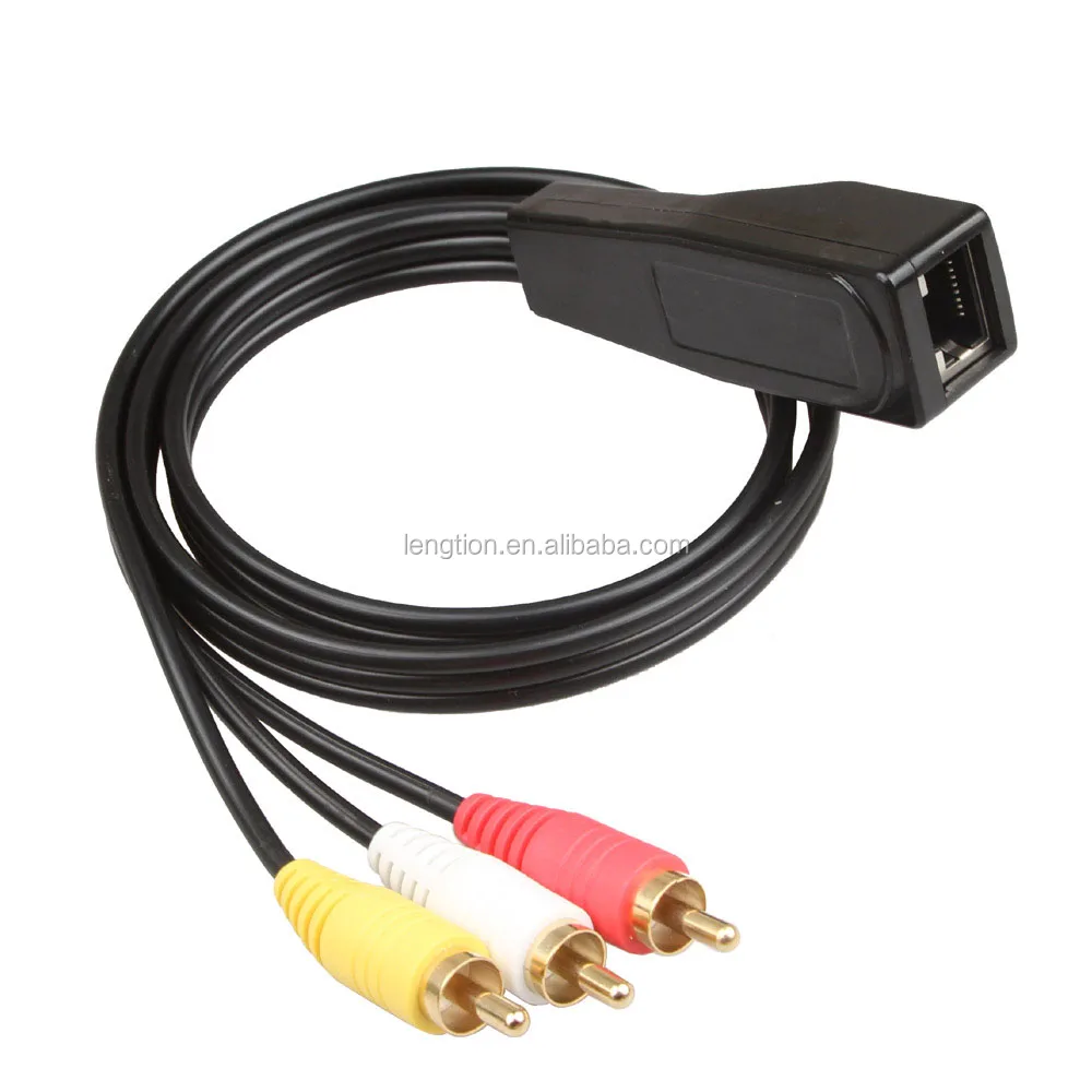 Lengtion AV 3RCA to RJ45 Balun - Extend Video & Audio