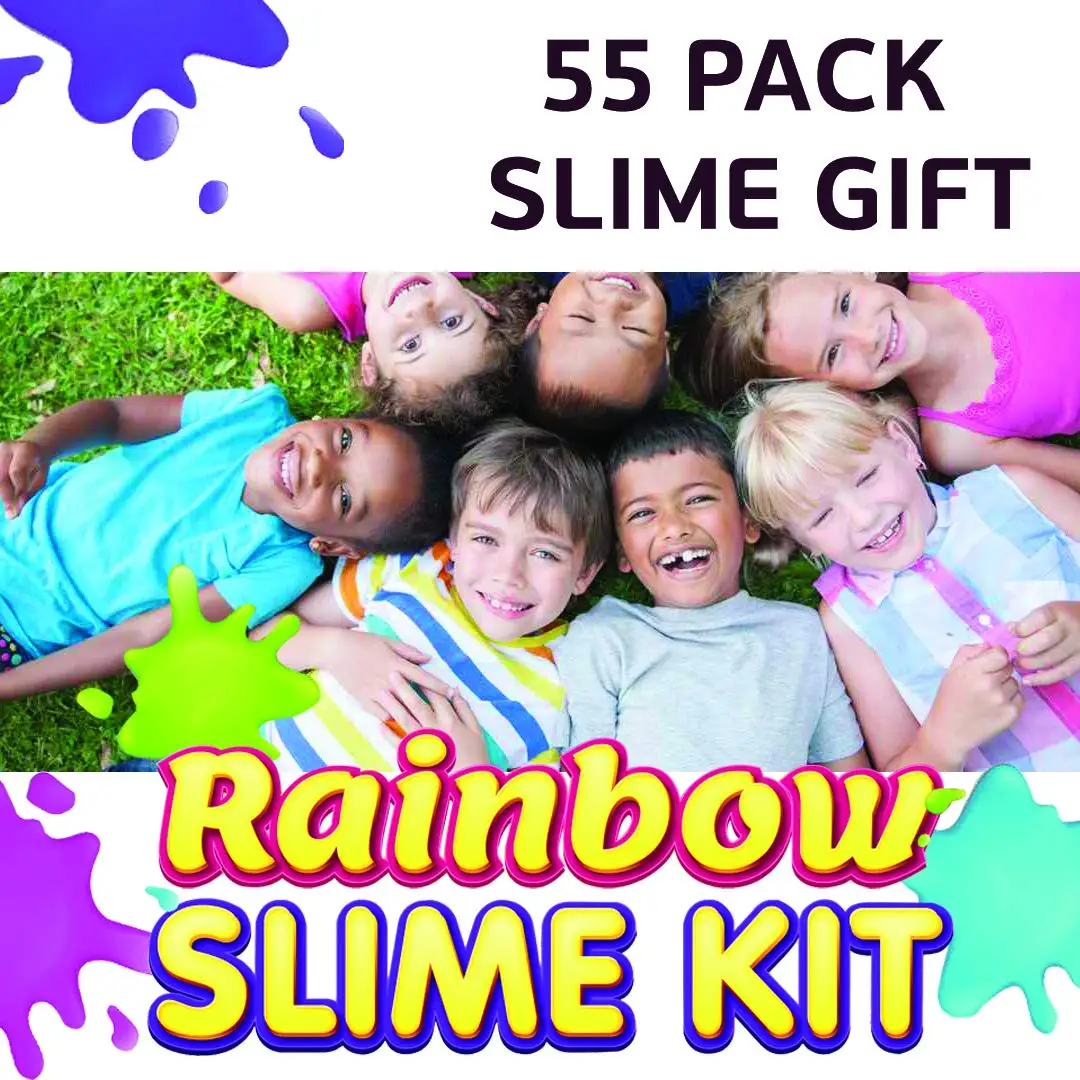 Diy Slime Kit Rainbow Kit Putty Slime Ultimate Glow In The Dark Glitter ...