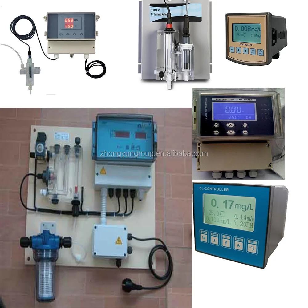 Rl001 Online Residual Water Chlorine Tester Digital Chlorine Sensor For ...