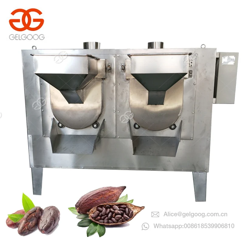 Commerical Cacao Bean Roasting Processing Machinery Winnowing Peeler ...