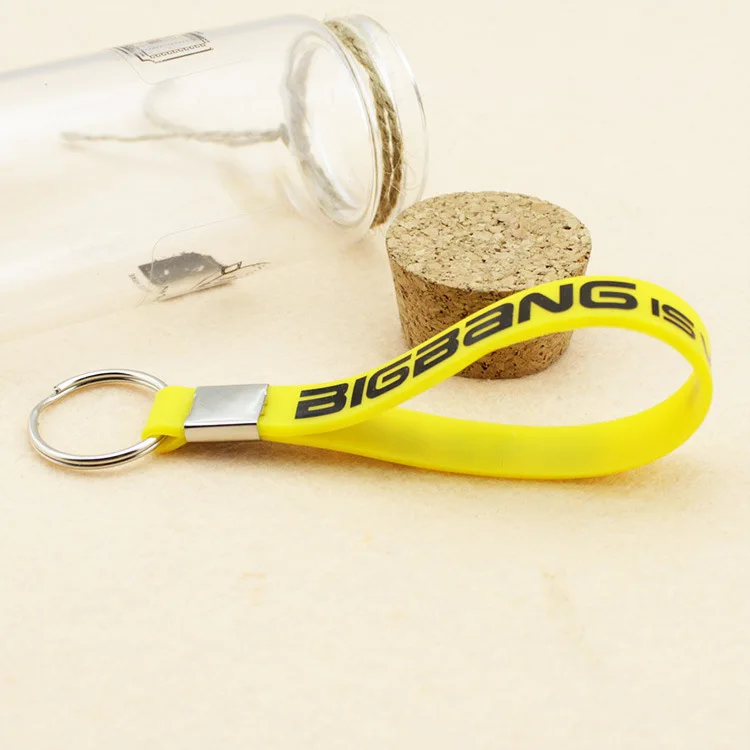 Custom Kpop Keychains Rubber Band Keychain /key Chain Bracelet - Buy ...