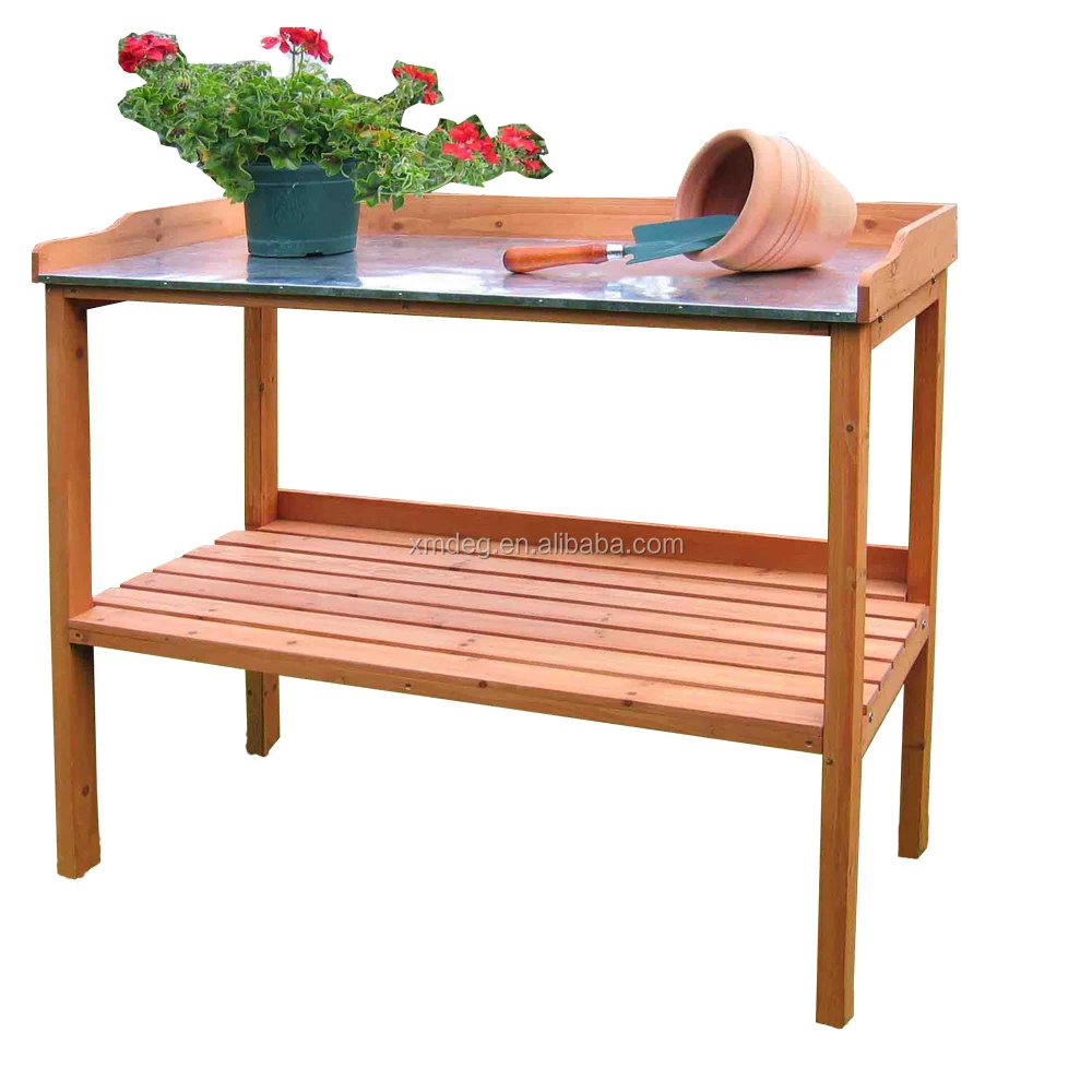 Wooden Potting Table - Perfect for Greenhouse Gardening