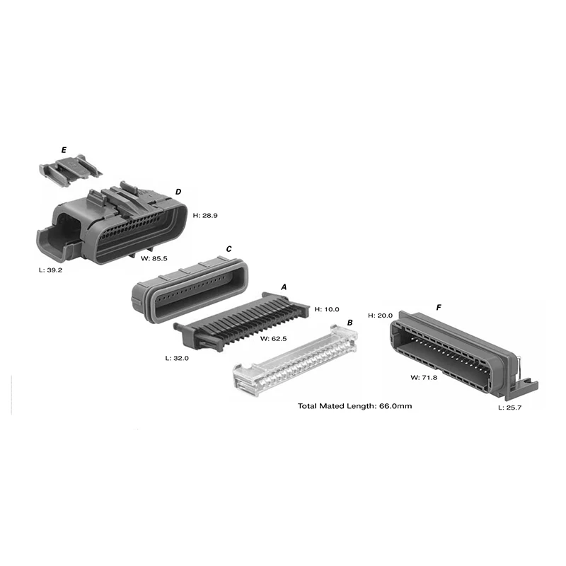 Kinkong 36 Pin Ecu Connector Delphi 12110485 Mefi 1-4 Ecm Connector ...