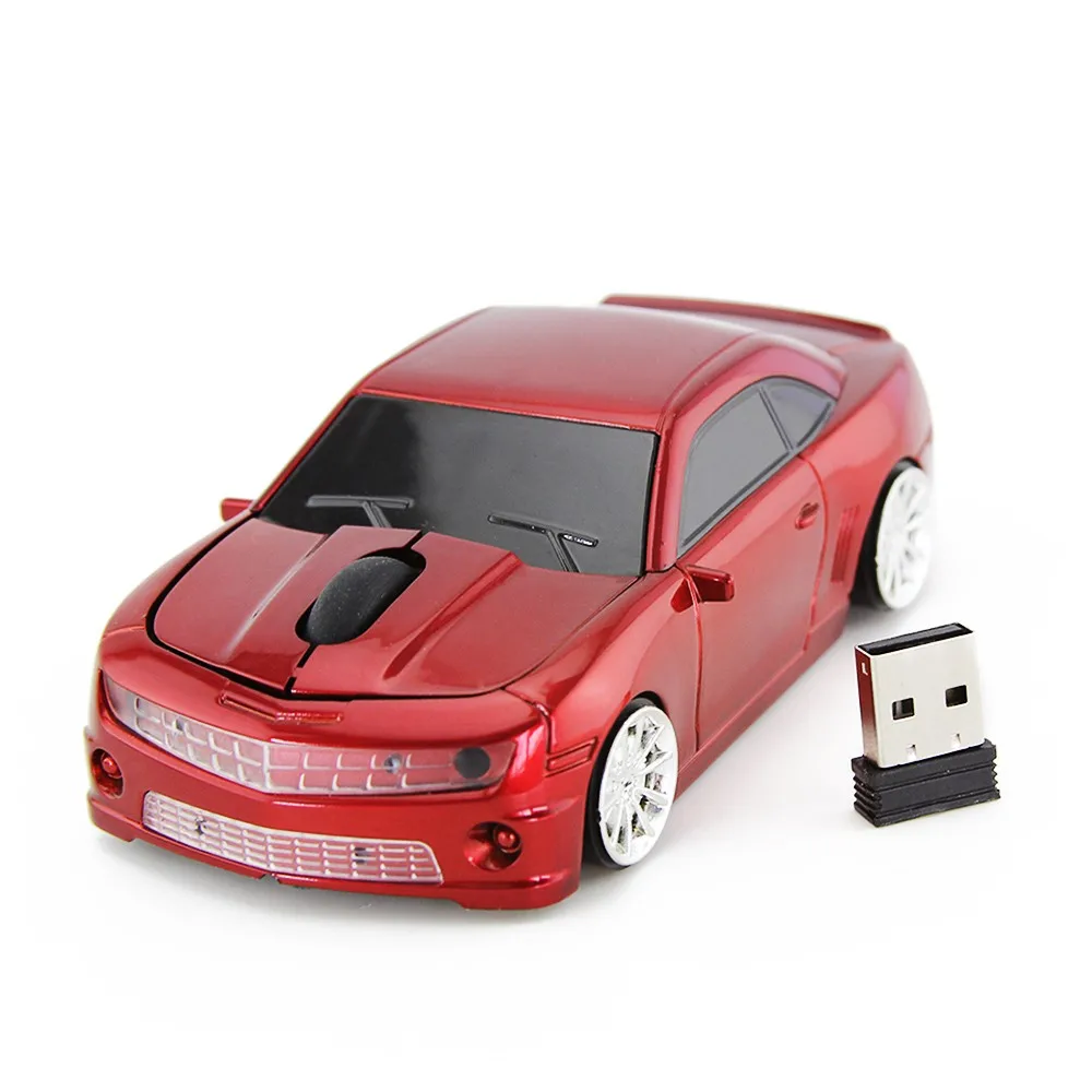 Transformers Bumblebee Car Shape Wireless Mouse - 2.4GHz Optical ...