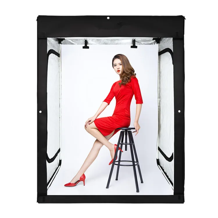 Portable Photo Studio Box 200*100*120cm Big Led Light Kit Folding ...