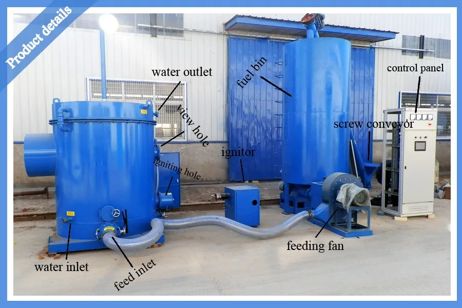 High Effiency Biomass Gasification Burner /straw Biomass Pellet Burner ...