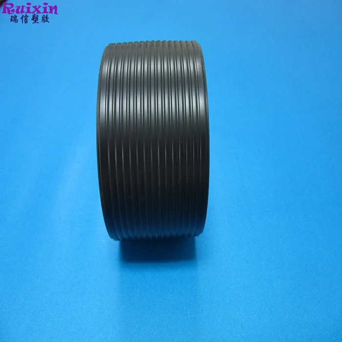 Black Soft PVC Flat Strip with Teeth Big Width - OEM/ODM