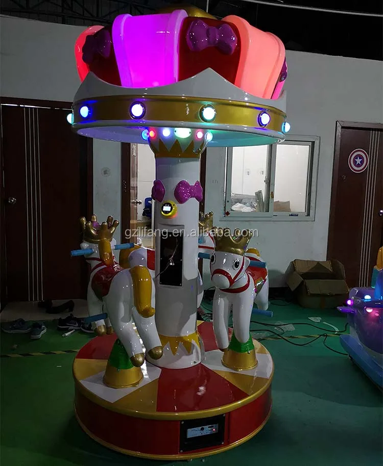 Coin Operated Carousel Rides for Kids - 3 Seats Fun!