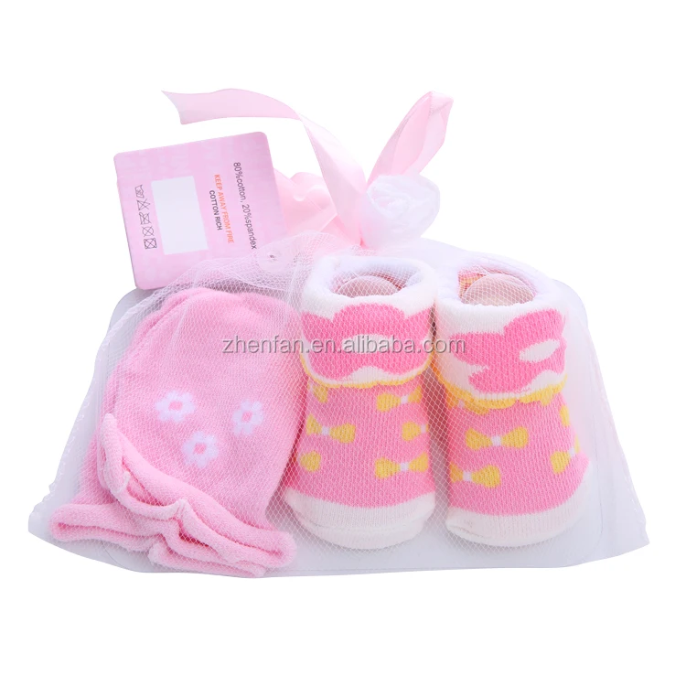 100% Cotton Gift Pack Knitted Baby Socks With Mittens Set| Alibaba.com