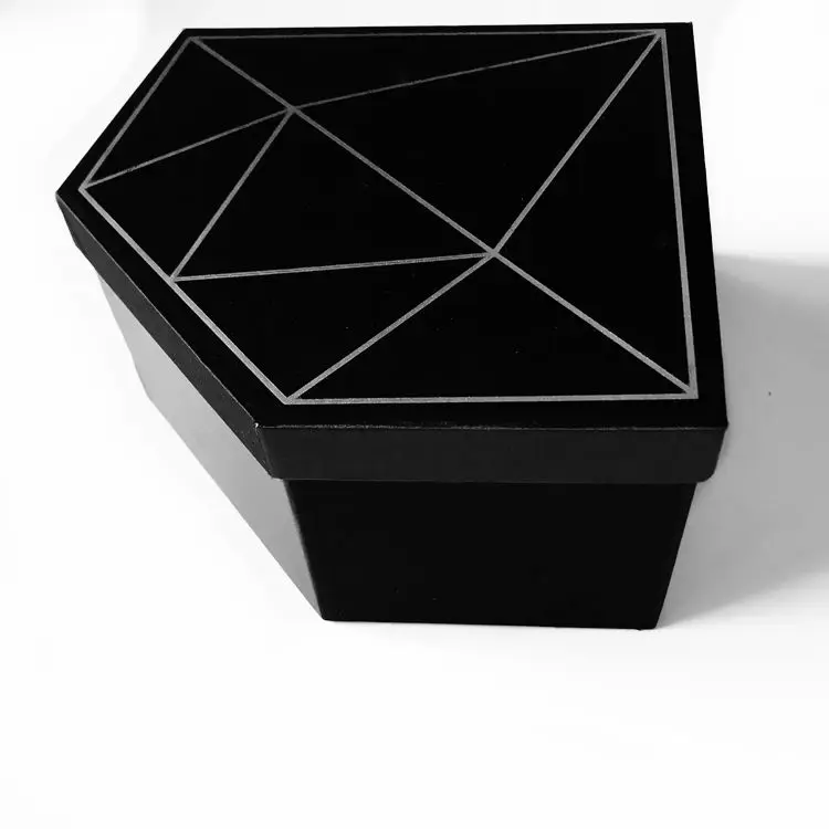 Customized Diamond Cardboard Paper Packaging Jewelry Gift Box - Buy ...