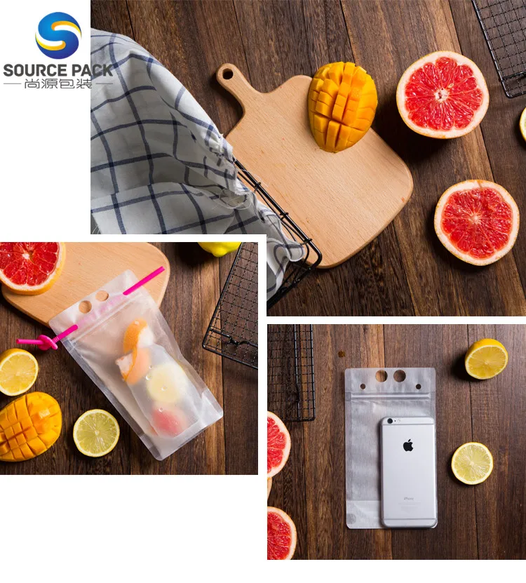 Transparent Plastic Bag For Cocktail Juice Drink - Buy Plastic Bag For ...