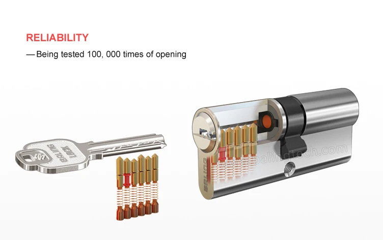 D keyway standardised cross-section profile keyed alike, master keyed ...