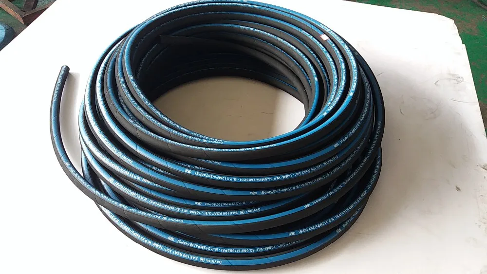 DIN 20022 2SN Hydraulic Hose SAE 100R2 AT 5/16" I.D. - Durable ...