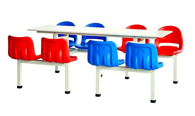 School Restaurant Kfc Stainless Steel 4 Seat Dining Table And Chair Set ...